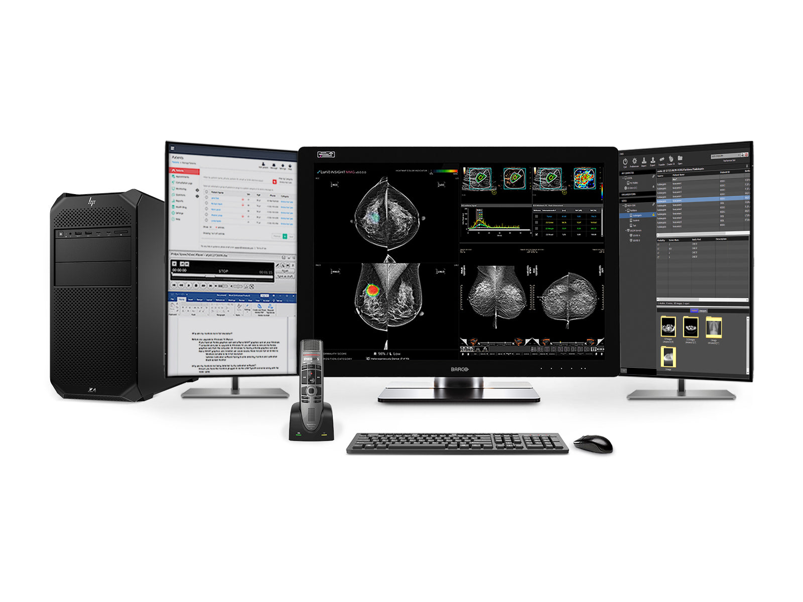 Complete Mammography | Barco 12MP Color Display | HP Workstation