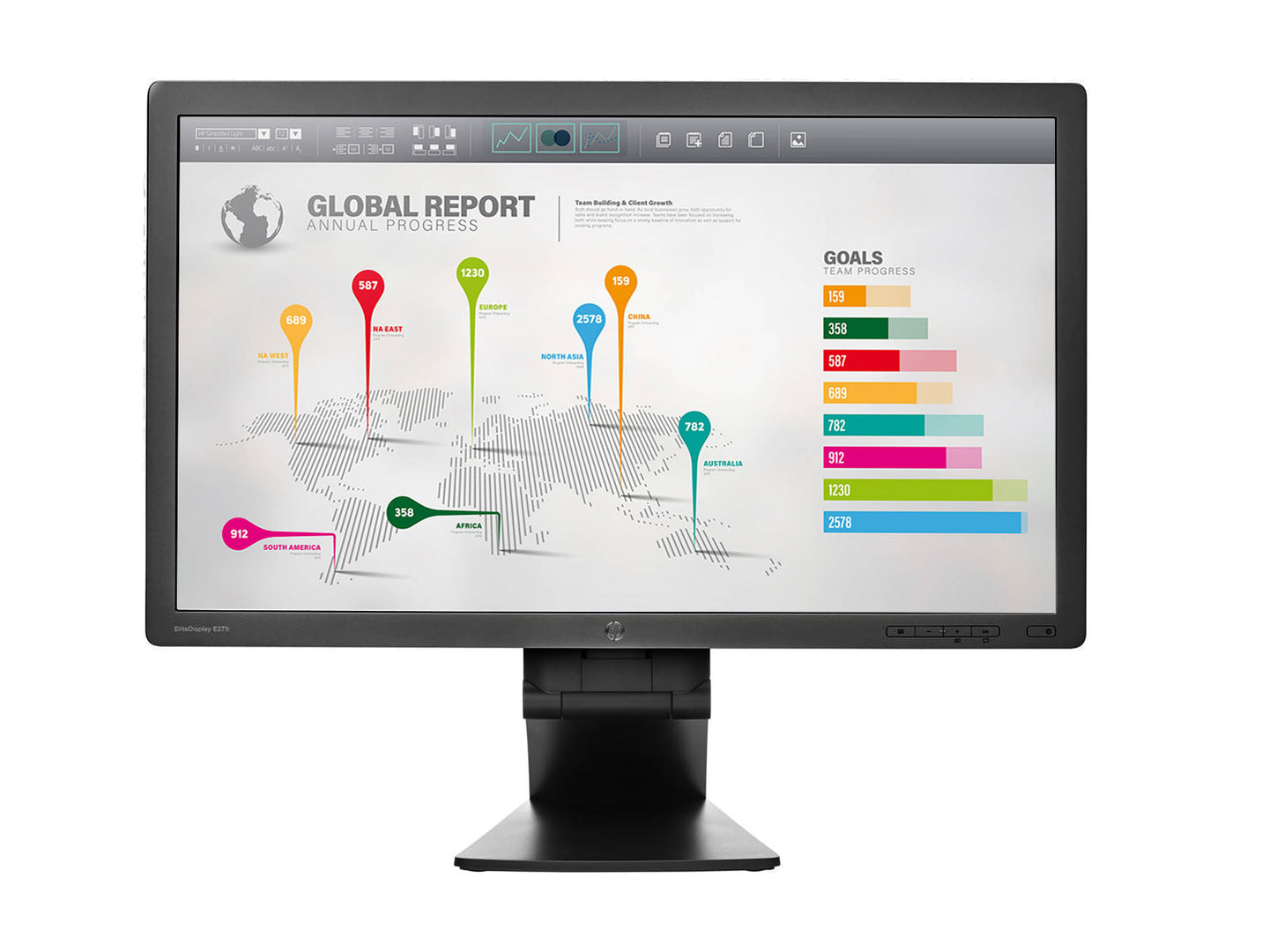 HP EliteDisplay e271i 27" FHD Monitor Overview