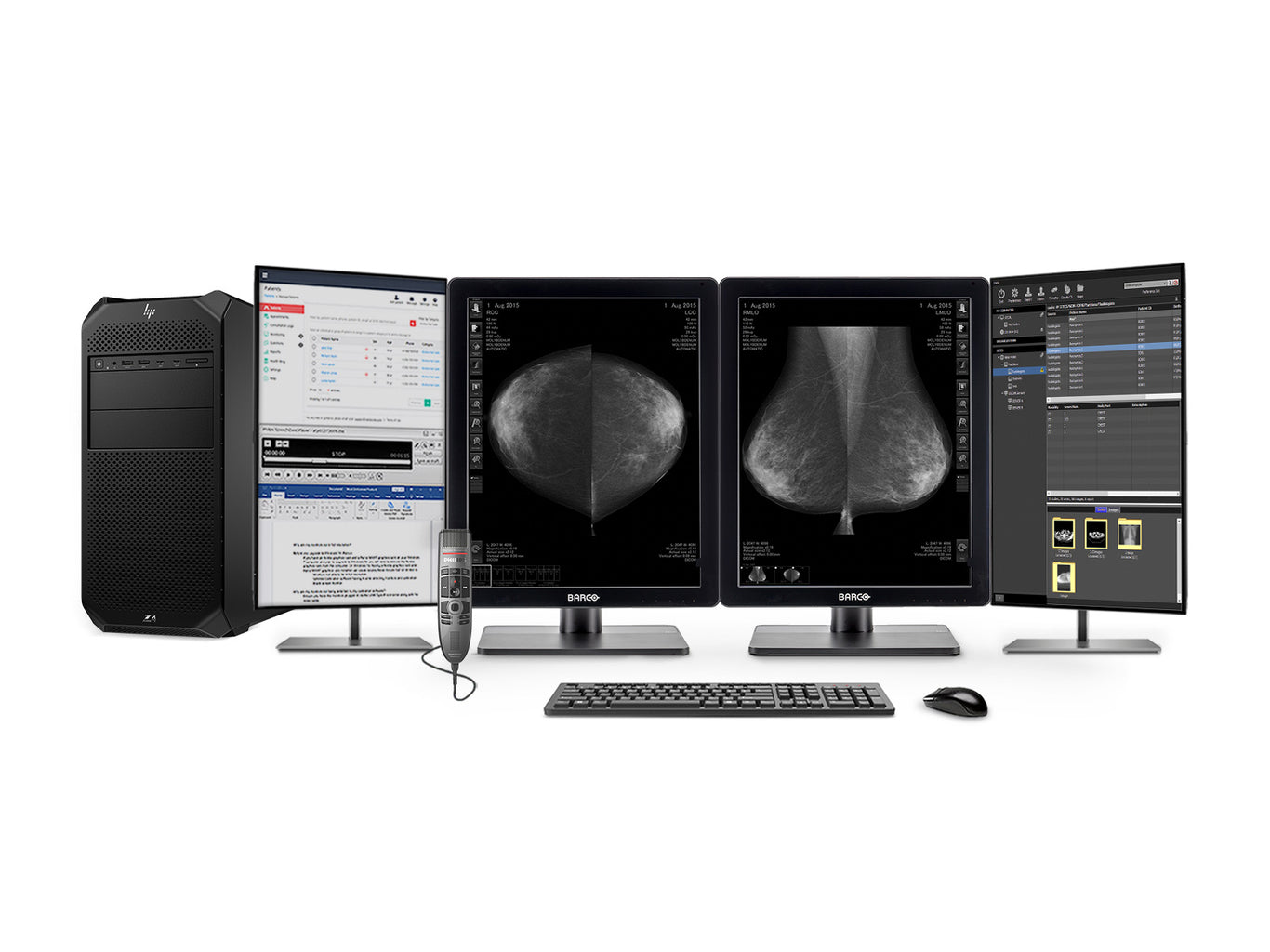 Complete Mammography Reading Station | Barco MDNG-5221 5MP Grayscale L